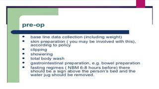 Pre operative care | PPTX