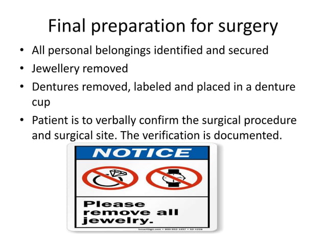 Pre operative checklist | PPTX