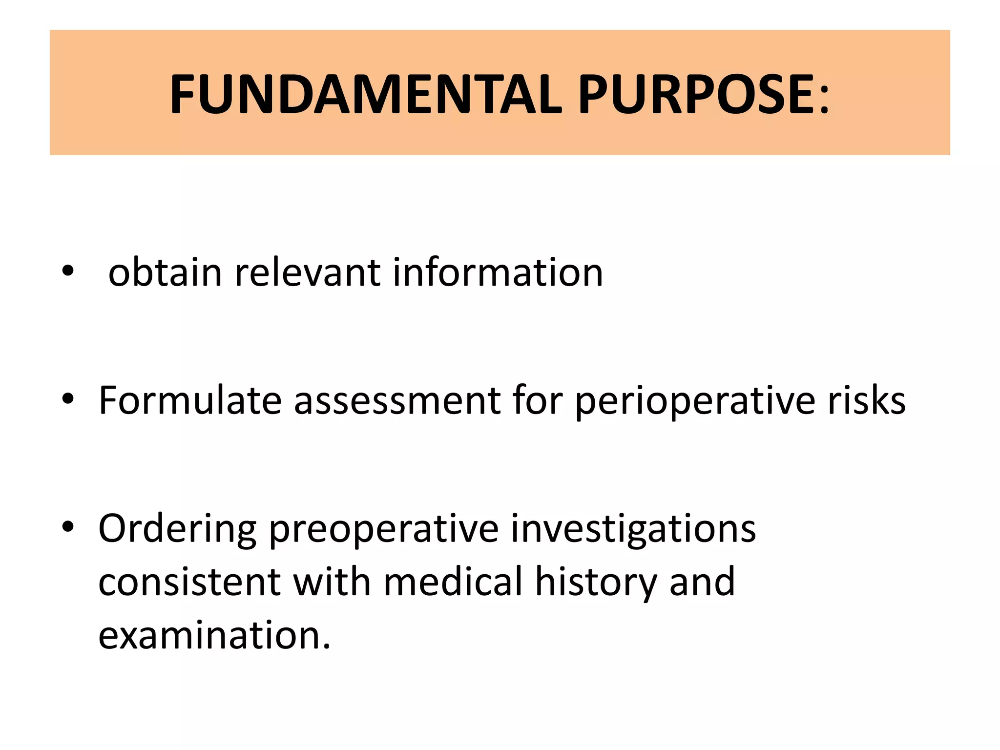 Preoperative evaluation | PPTX