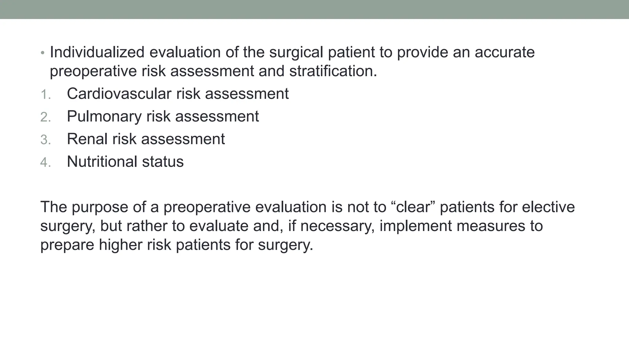 Preoperative Evaluation of a surgical patient | PPTX