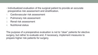 Preoperative Evaluation of a surgical patient | PPTX