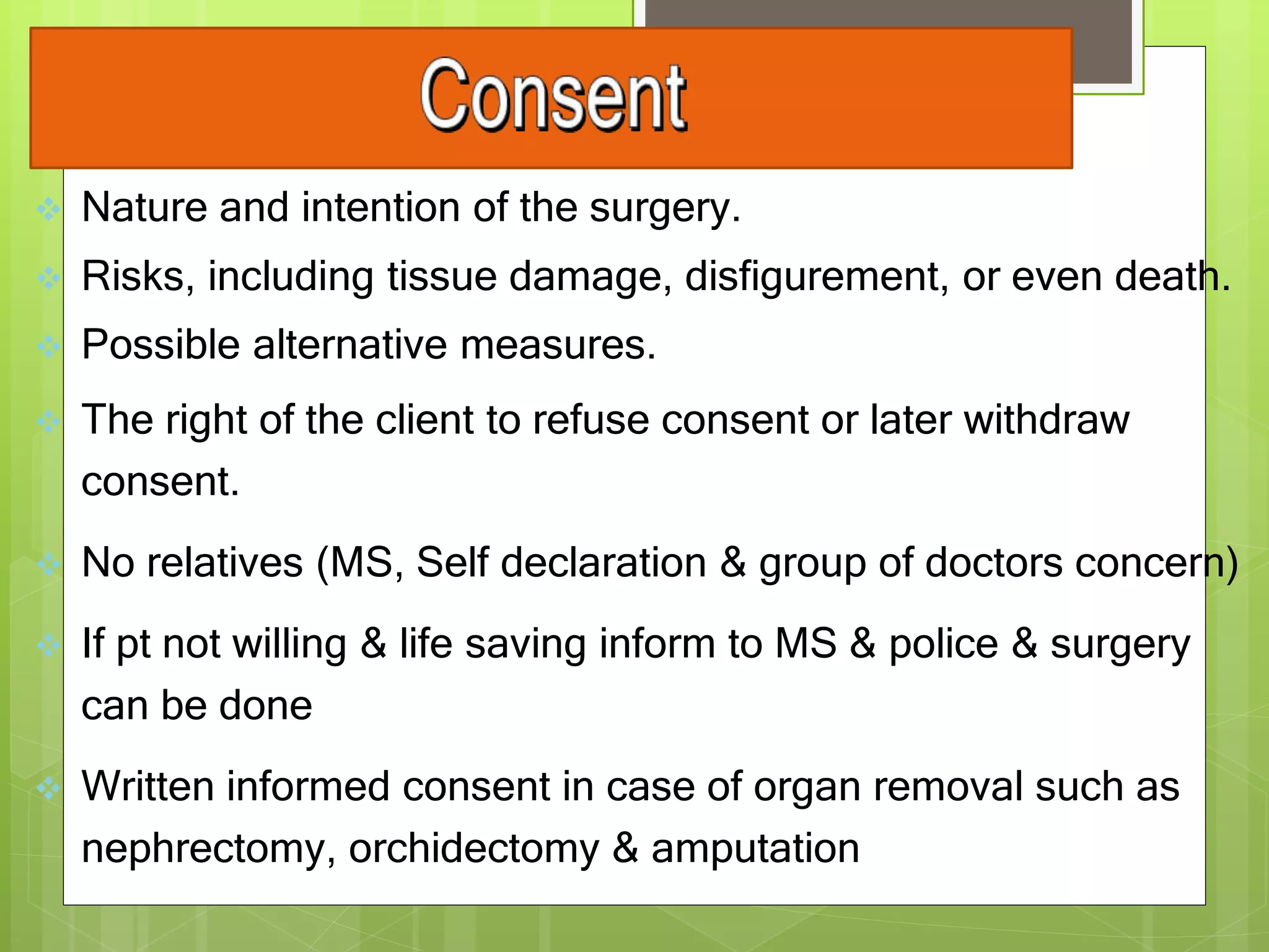 Preoperative & Intraoperative nursing care | PPT