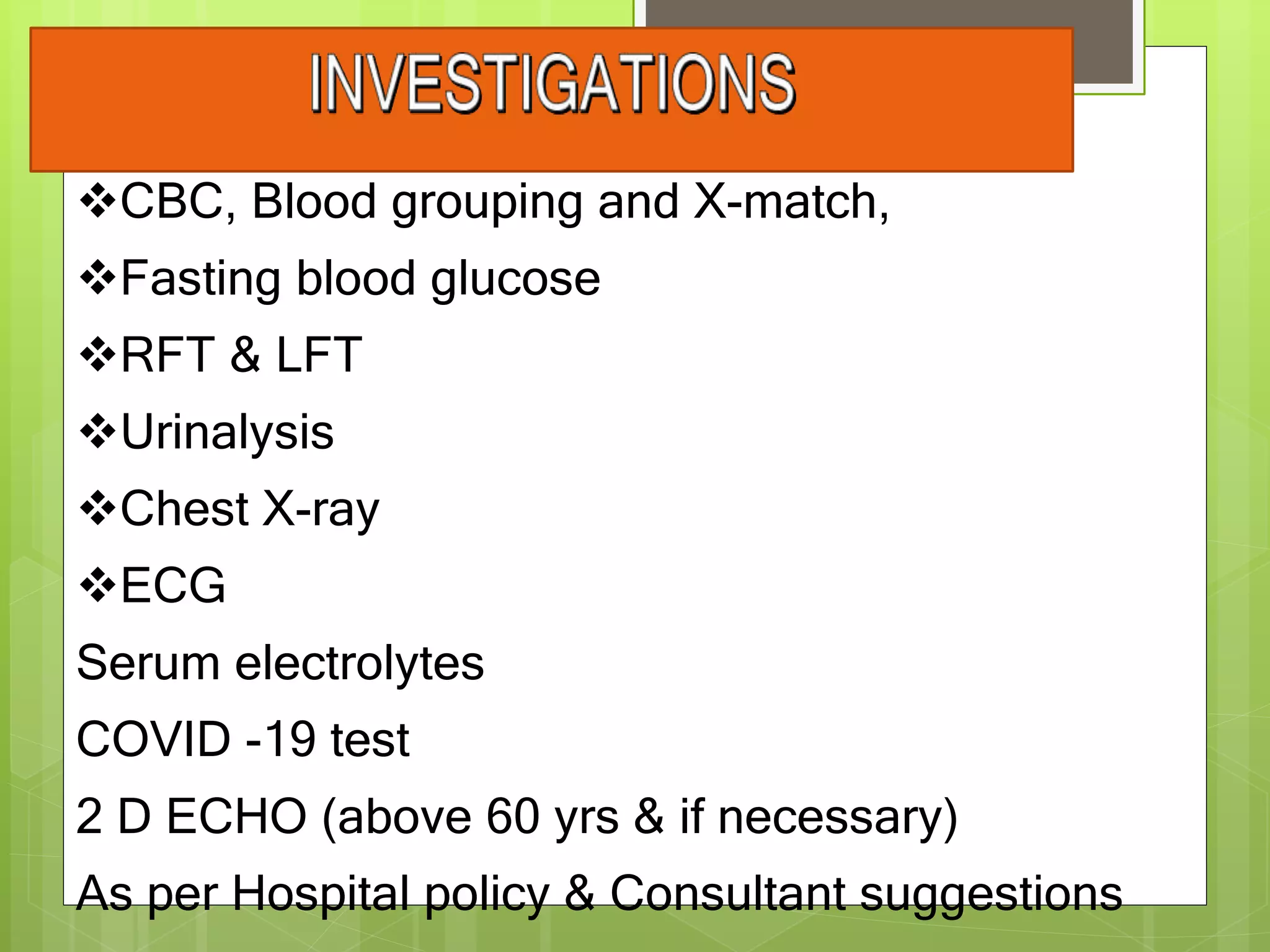 Preoperative & Intraoperative nursing care | PPT