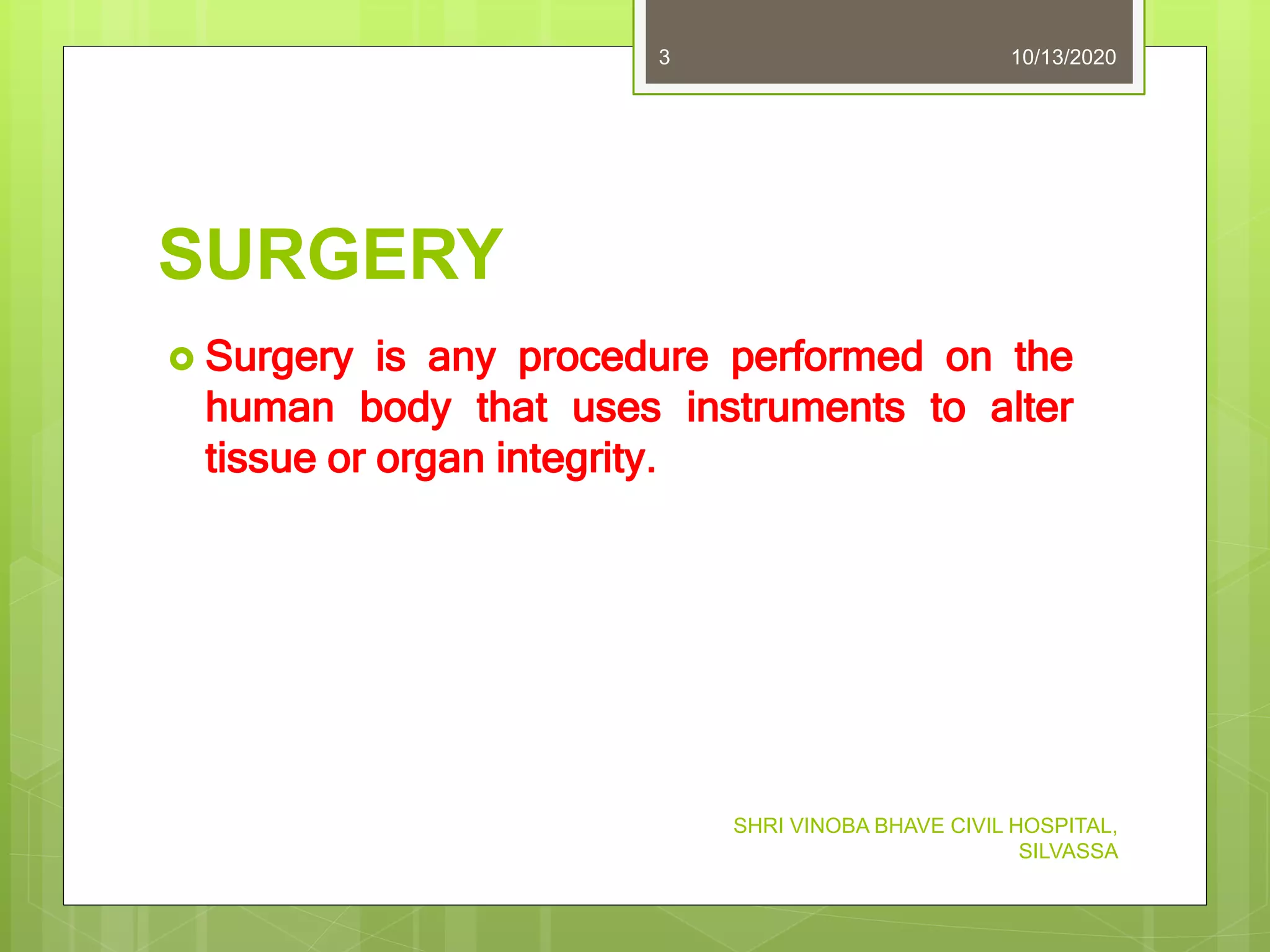 Preoperative & Intraoperative nursing care | PPT