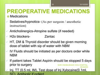 Preoperative & Intraoperative nursing care | PPT