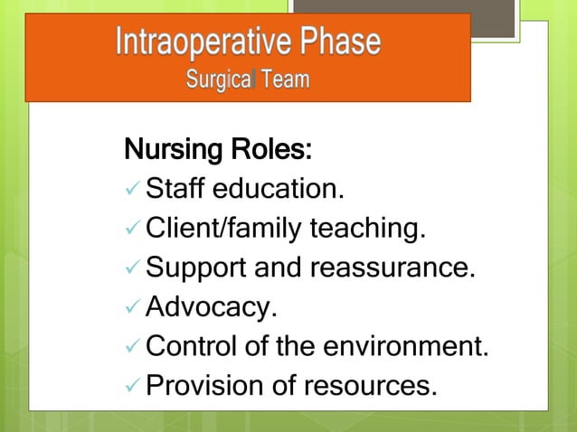 Preoperative & Intraoperative nursing care | PPT
