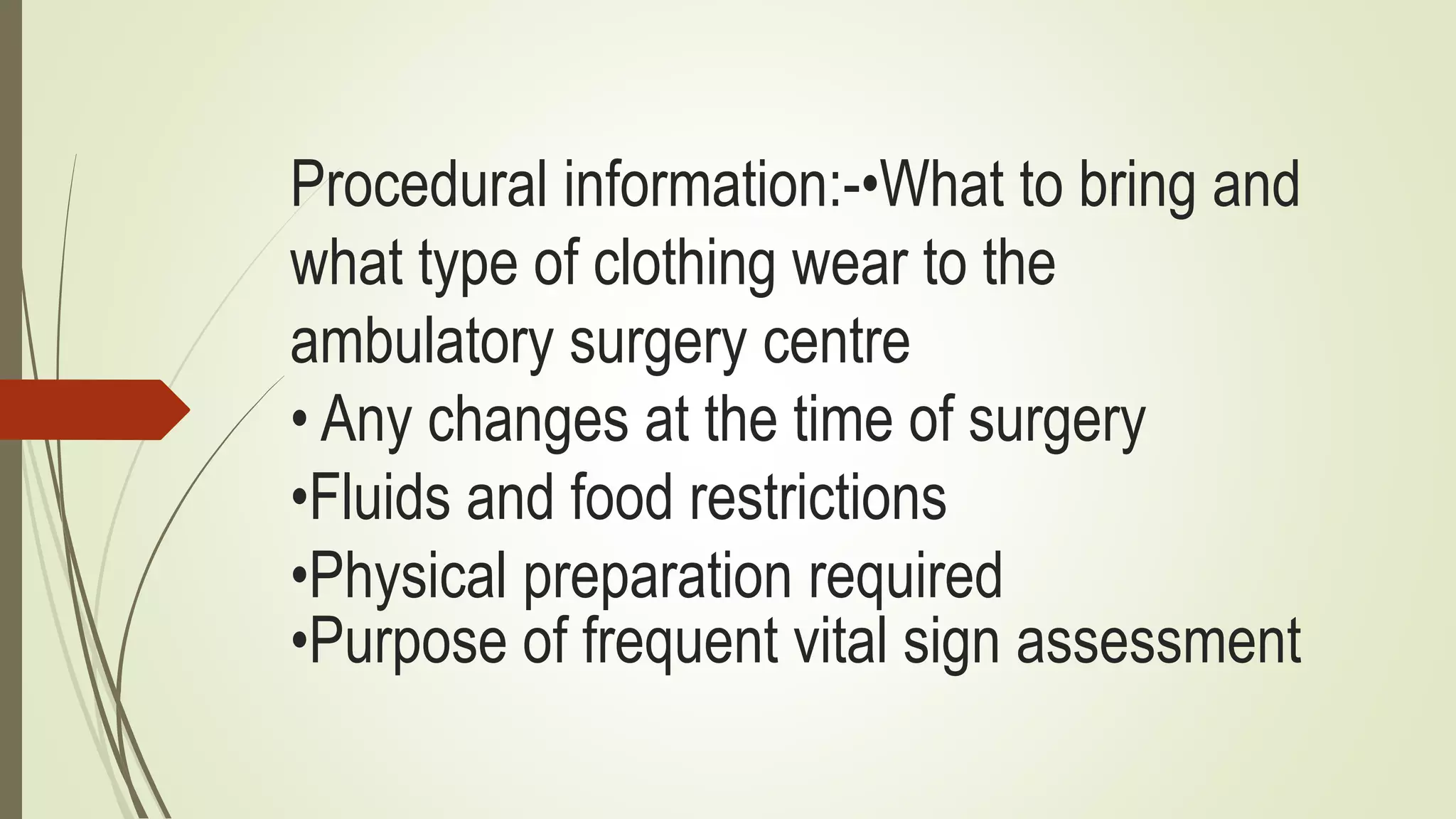 Preoperative investigation and preoperative teaching | PPTX