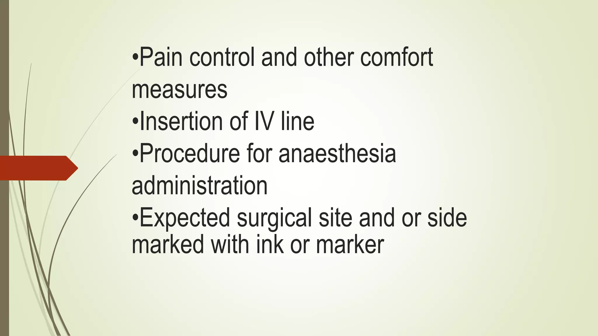 Preoperative investigation and preoperative teaching | PPTX