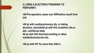Preoperative investigation and preoperative teaching | PPTX