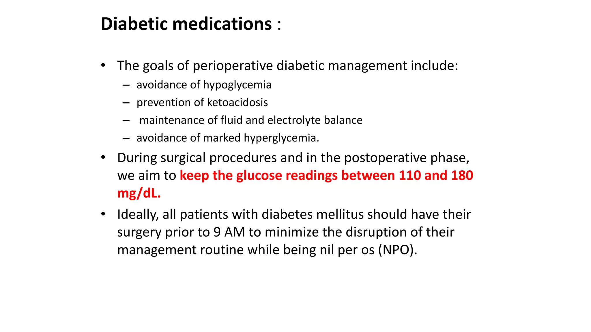 Preoperative medication management | PPTX