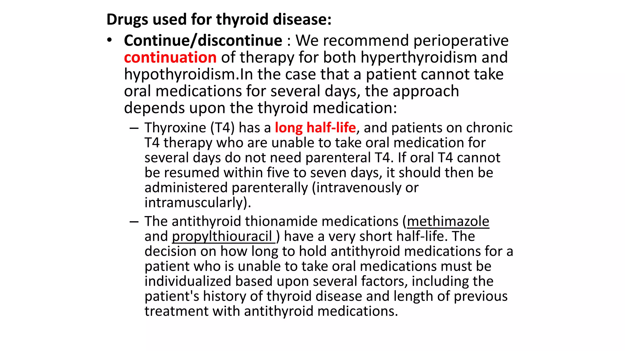 Preoperative medication management | PPTX