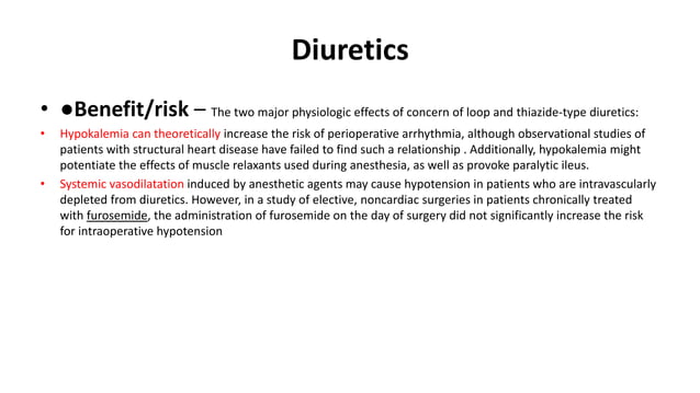 Preoperative medication management | PPTX