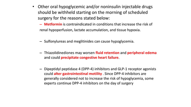 Preoperative medication management | PPTX