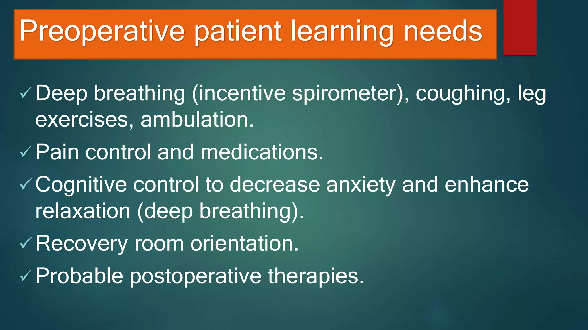 Preoperative nursing care | PPTX