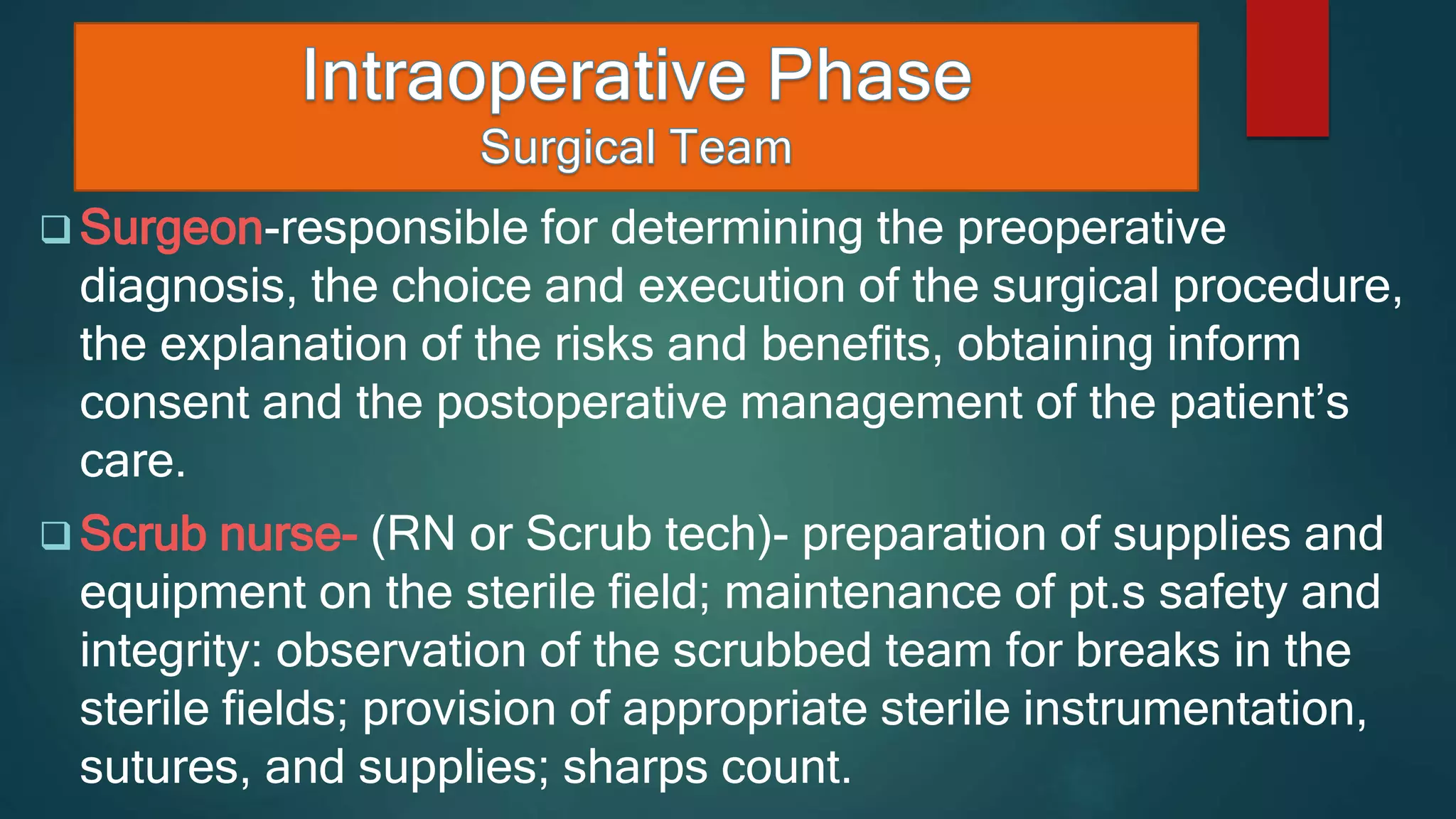 Preoperative nursing care | PPTX