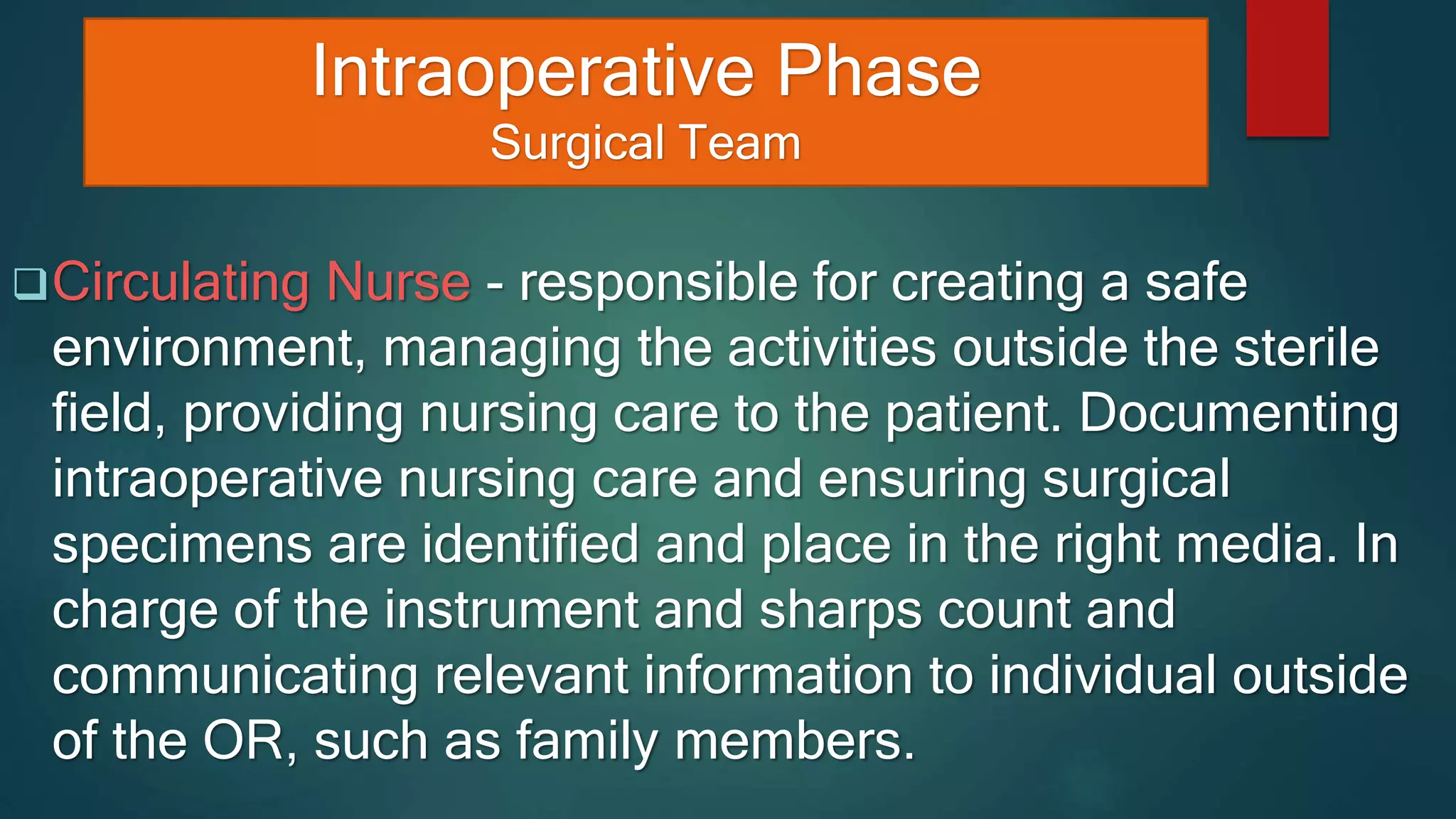 Preoperative nursing care | PPTX