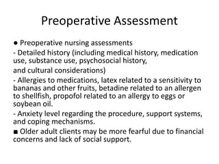 Preoperative nursing care | PPT
