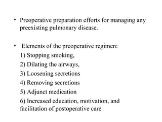 Preoperative optimization in thoracic surgery | PPT