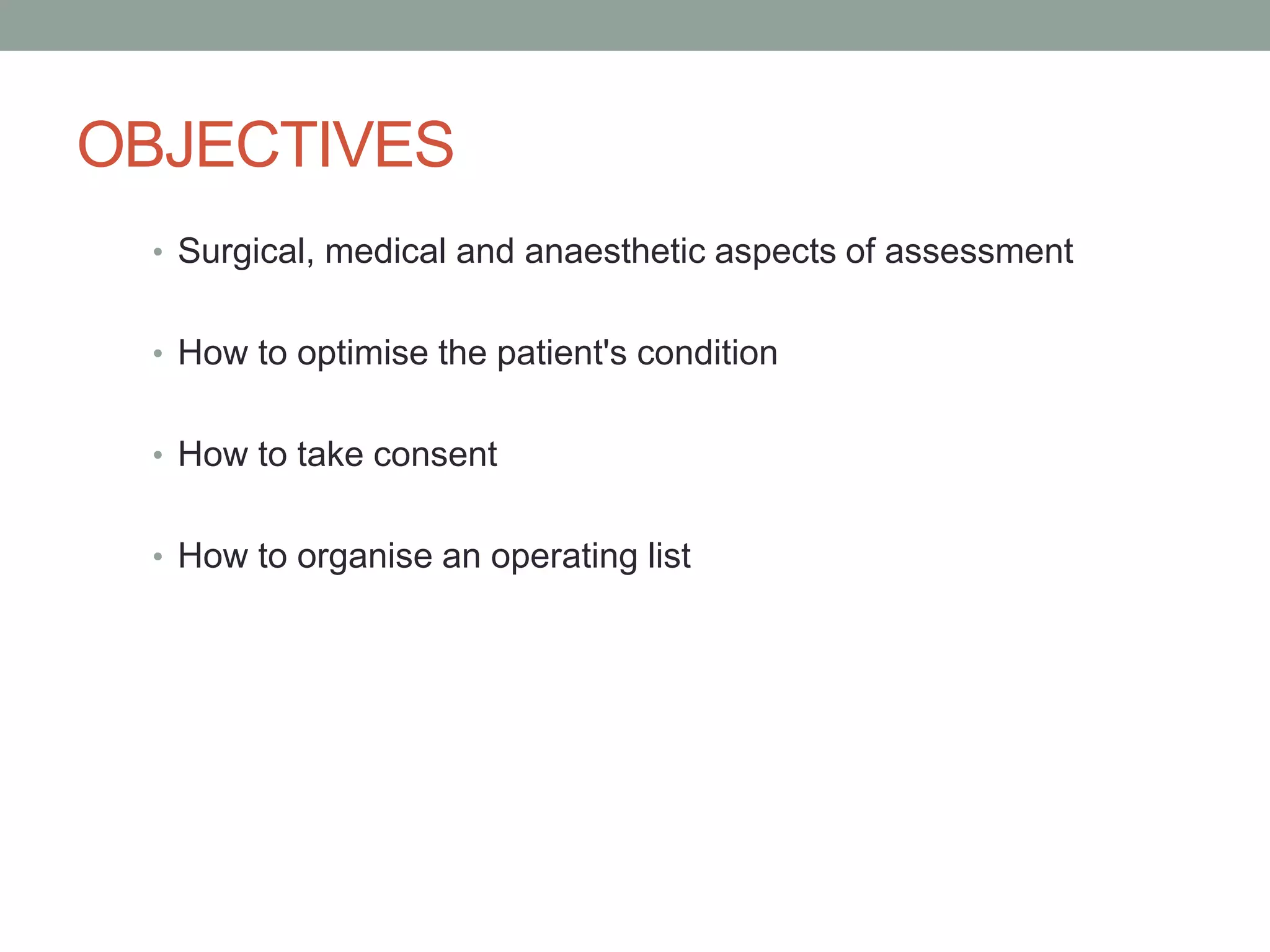 Preoperative preparation | PPT