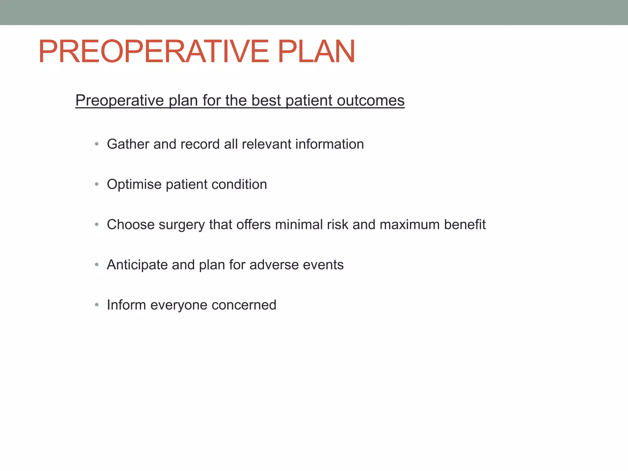 Preoperative preparation | PPT