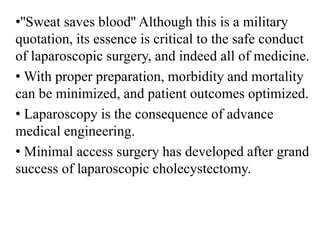 Pre operative preparations of the patients for laparoscopic surgery.pptx