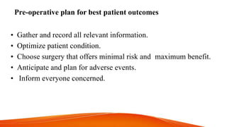 Preoperative Prepration in General Surgery Patients | PPTX | Blood ...