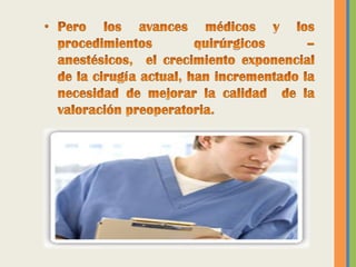 Preoperatorio mediato e inmediato | PPTX