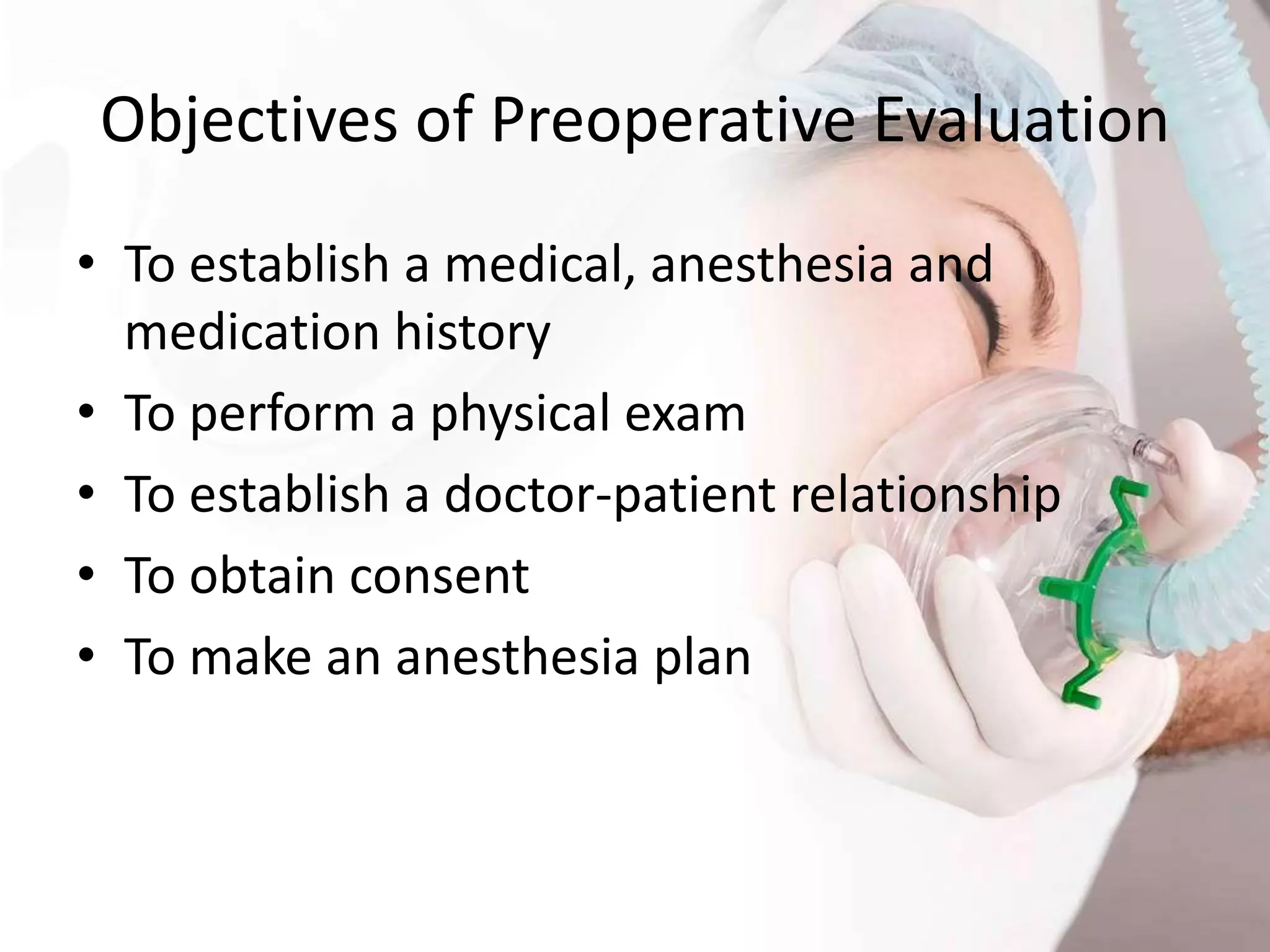 Preop eval and airway management | PPT