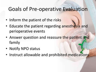 Preop eval and airway management | PPTX