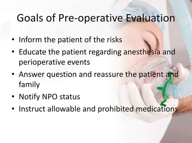 Preop eval and airway management | PPT