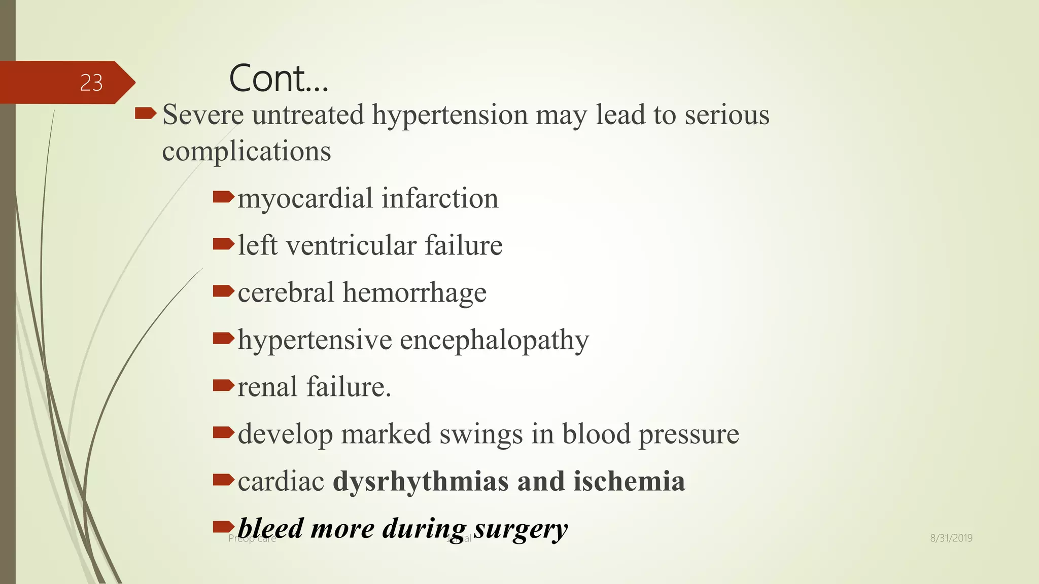 Preop preparation | PPTX