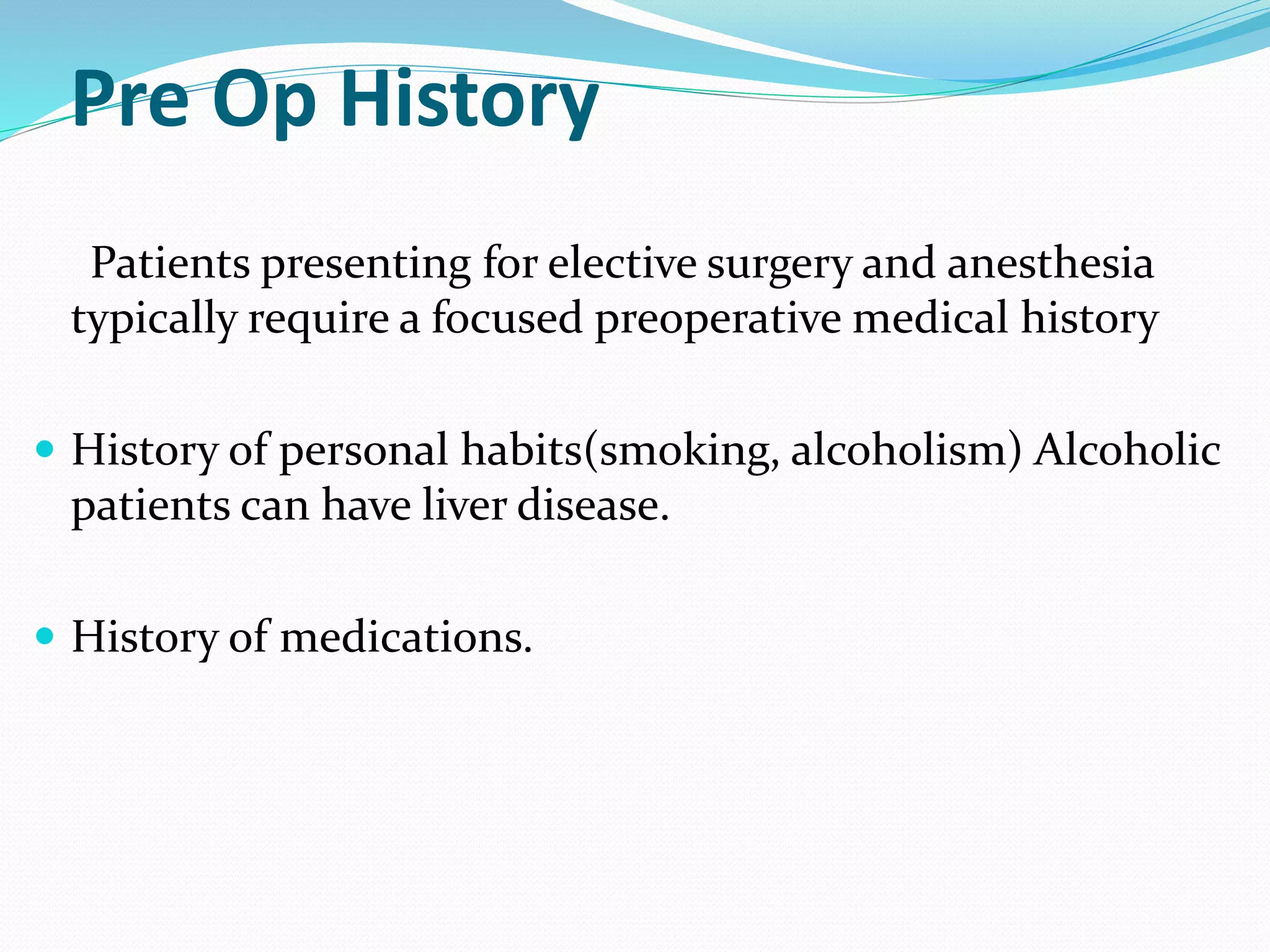 Pre operative care by umar tariq | PPTX