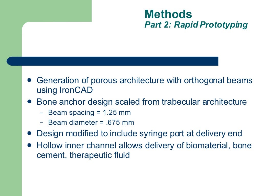 Novel Bone Anchor Concept for Osteoporotic Bone Tissue, 02/2003 | PPT