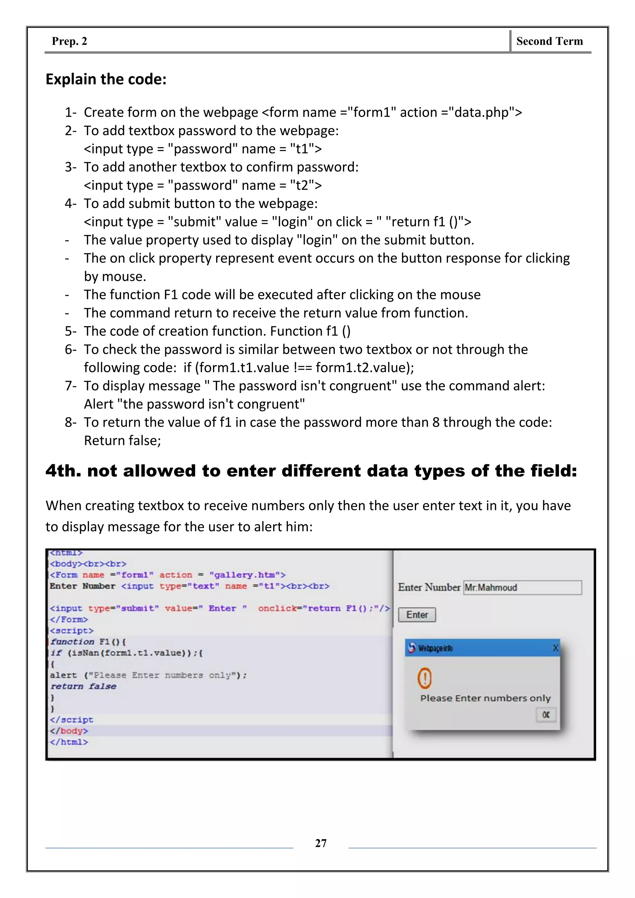 Prep 2-booklet-2nd-term-2016-2017 | PDF