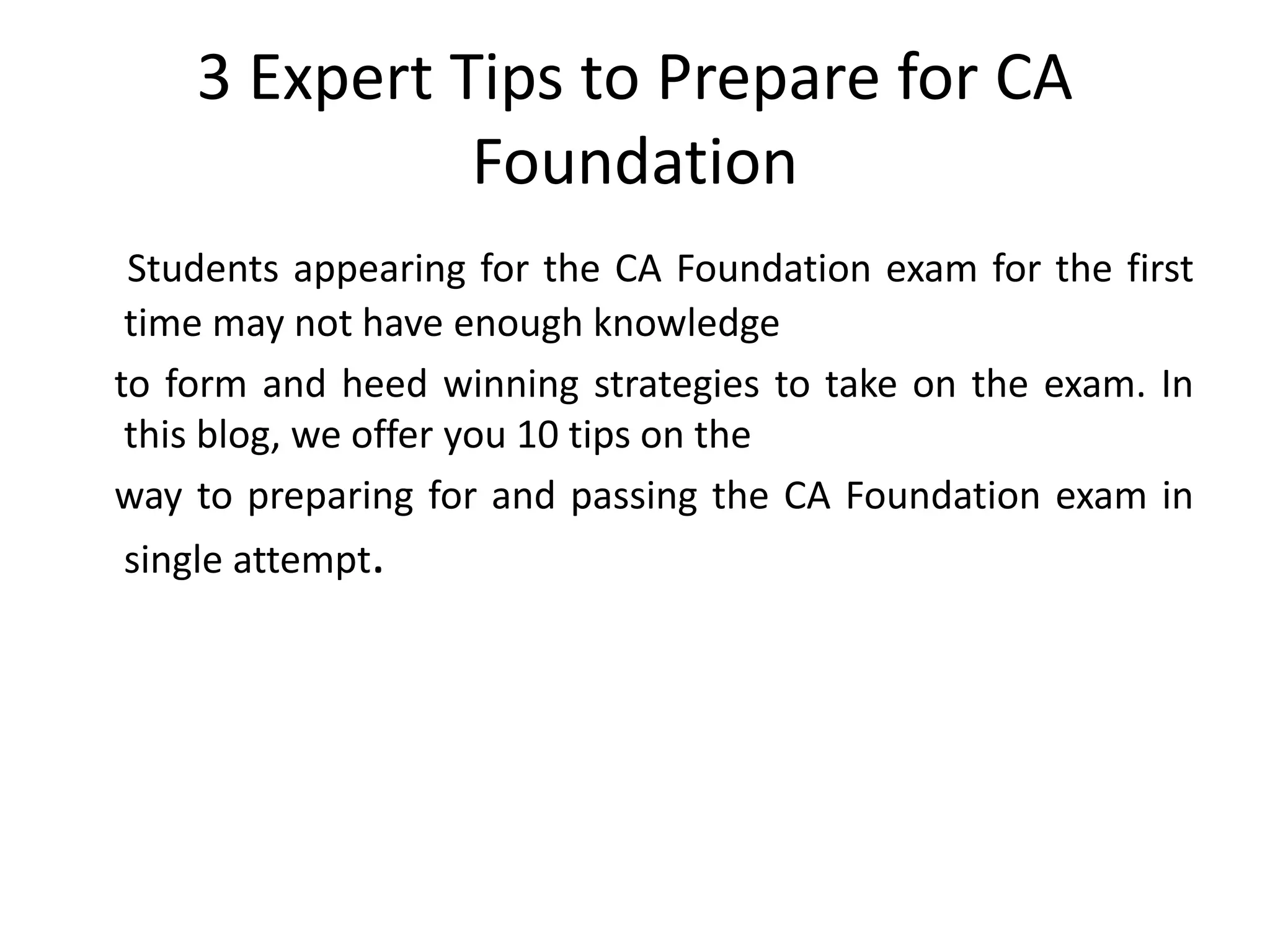 ca foundation course | PPT