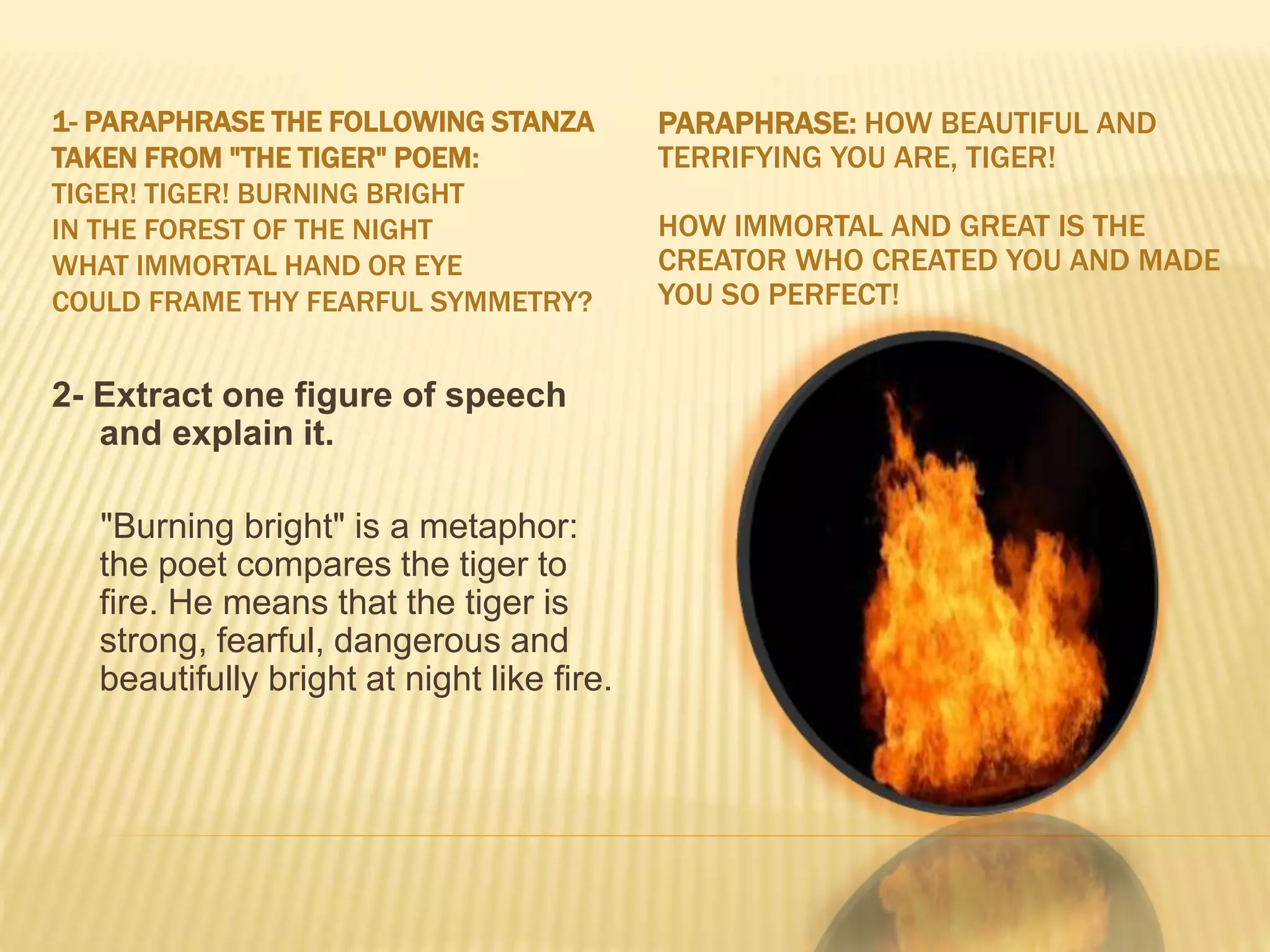 Prep 1 "Tiger" Poem | PPTX