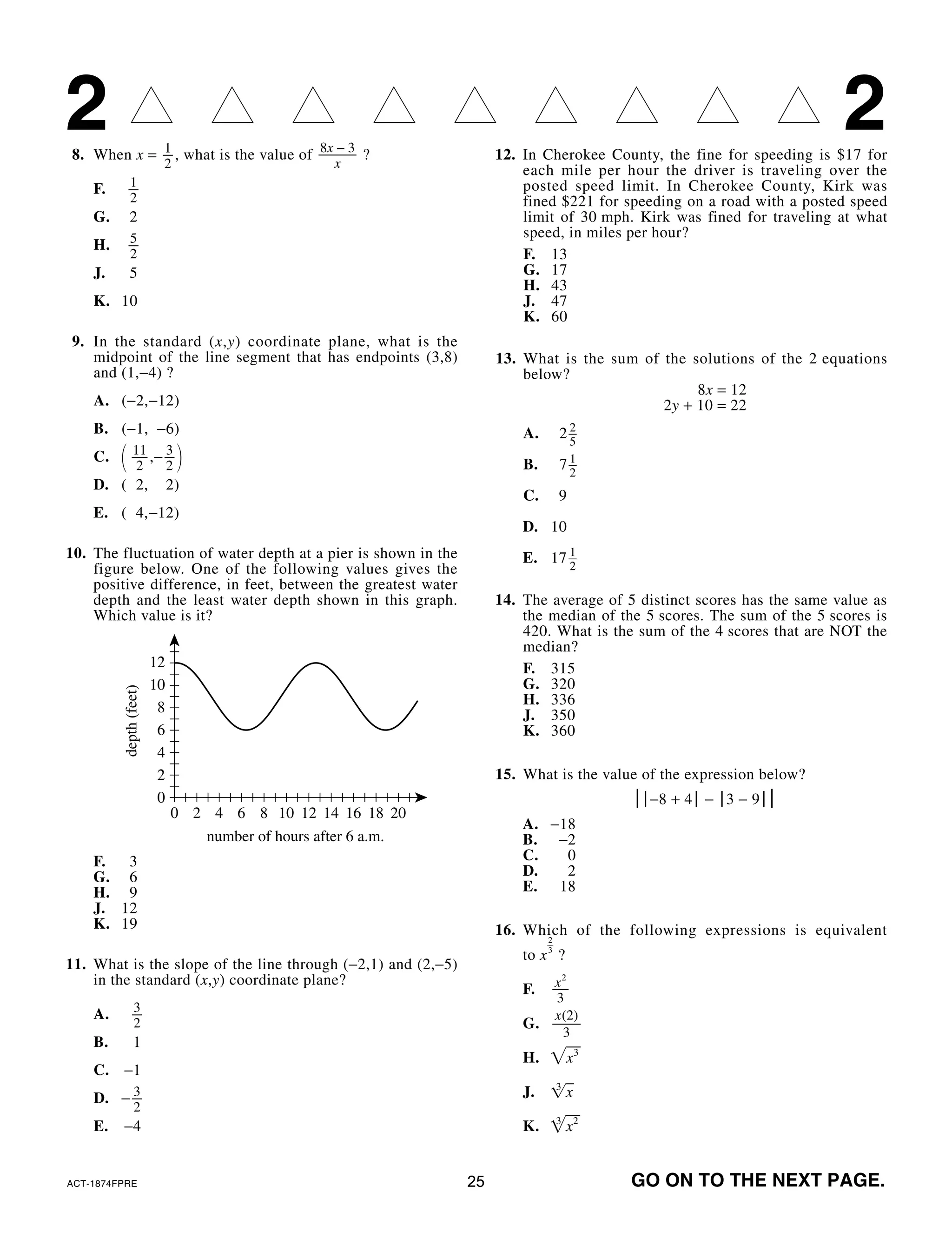 ACT Practice Test 2018 | 2019 | PDF
