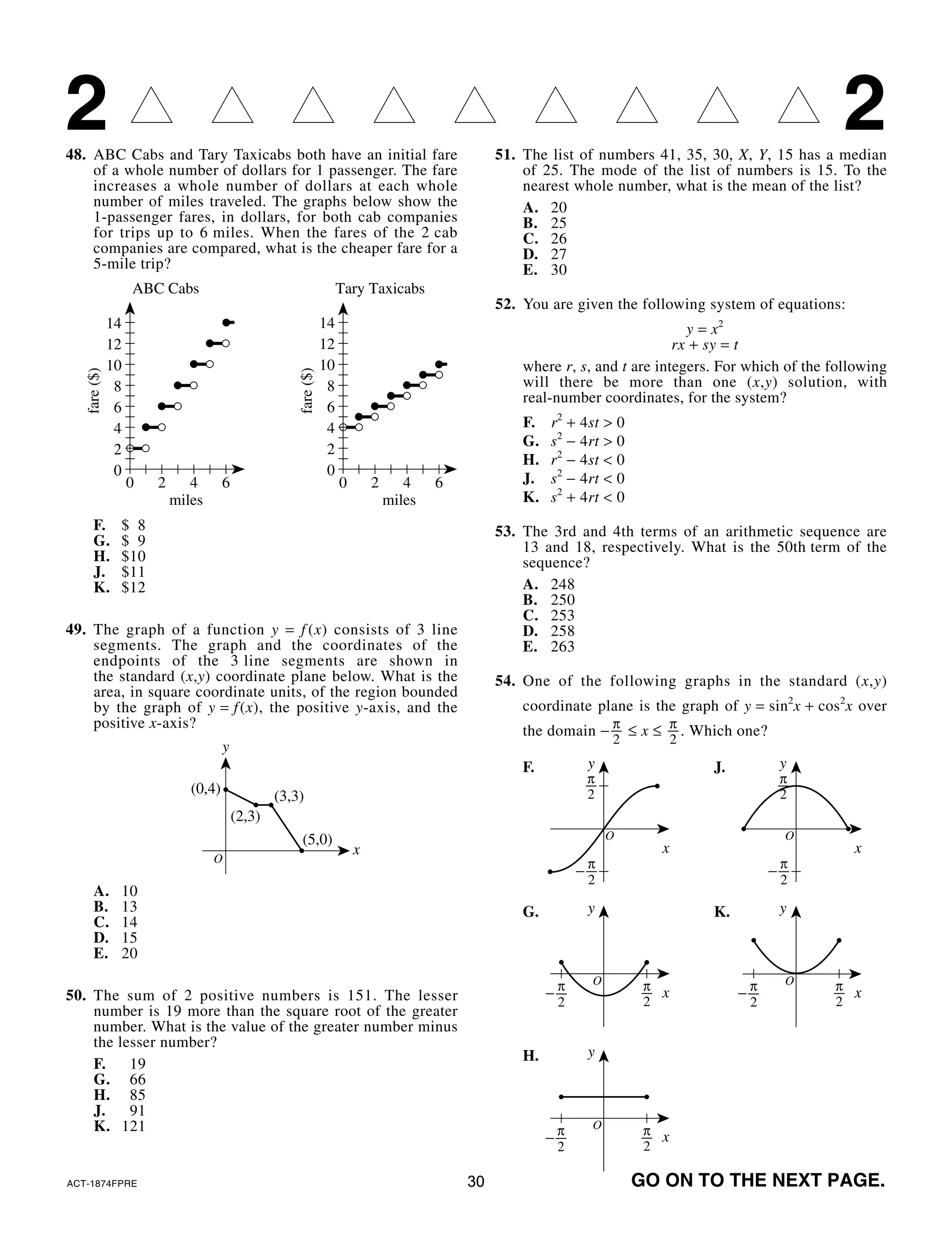 ACT Practice Test 2018 | 2019 | PDF