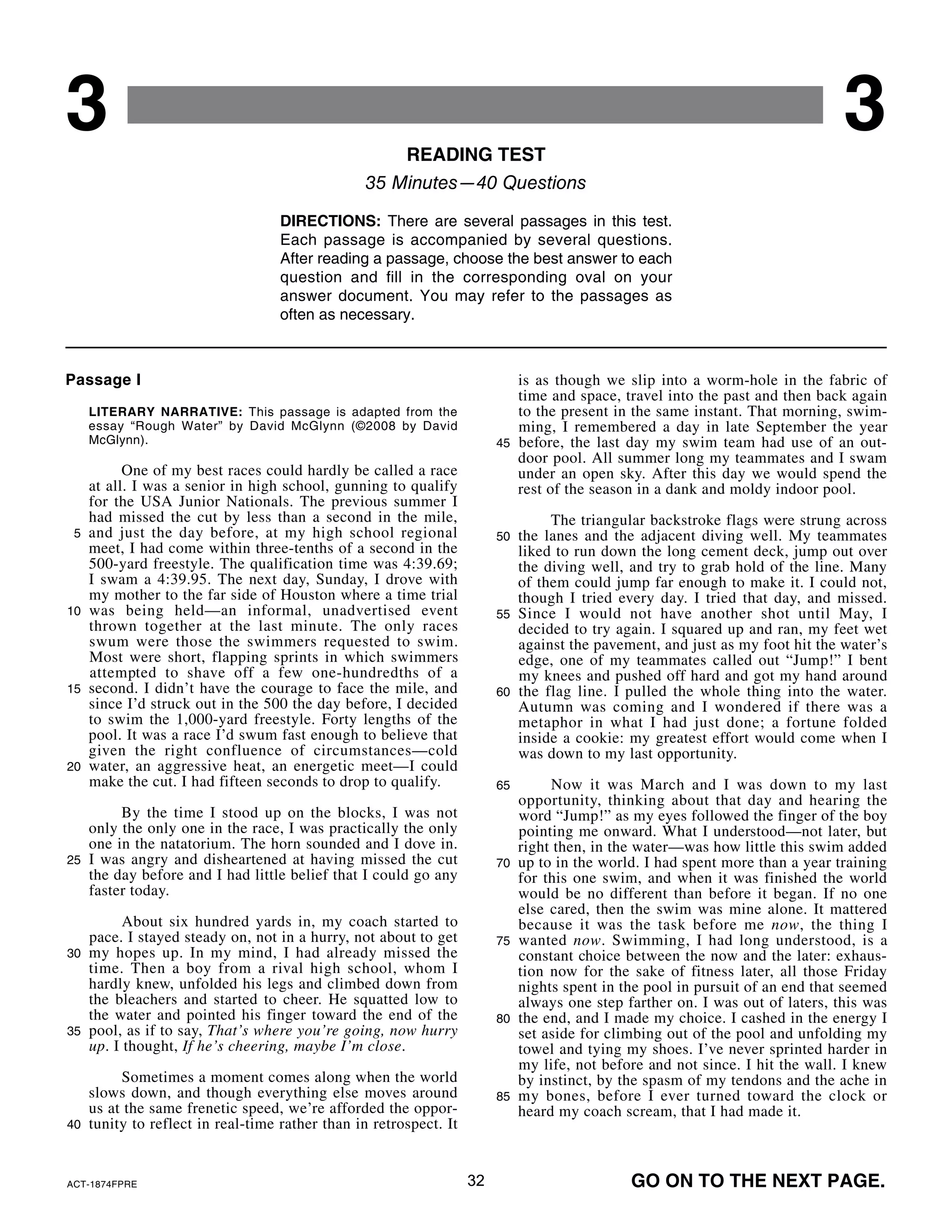 ACT Practice Test 2018 | 2019 | PDF