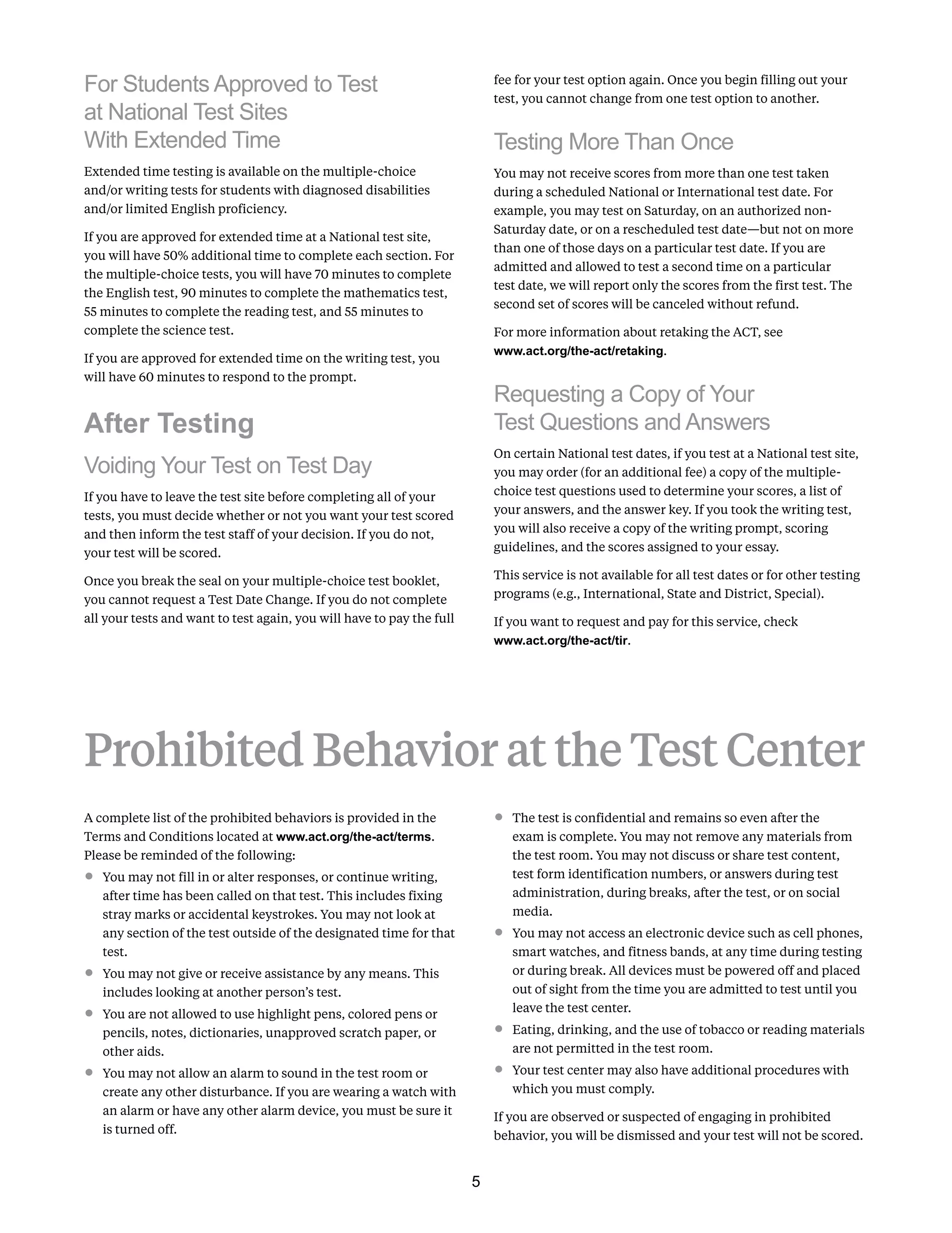 ACT Practice Test 2018 | 2019 | PDF