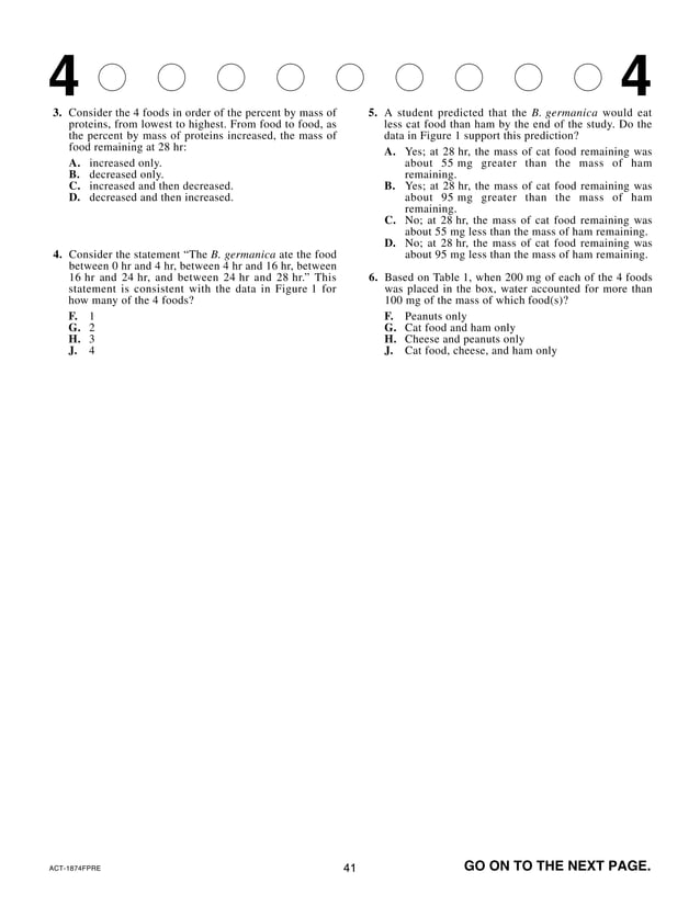 ACT Practice Test 2018 | 2019 | PDF