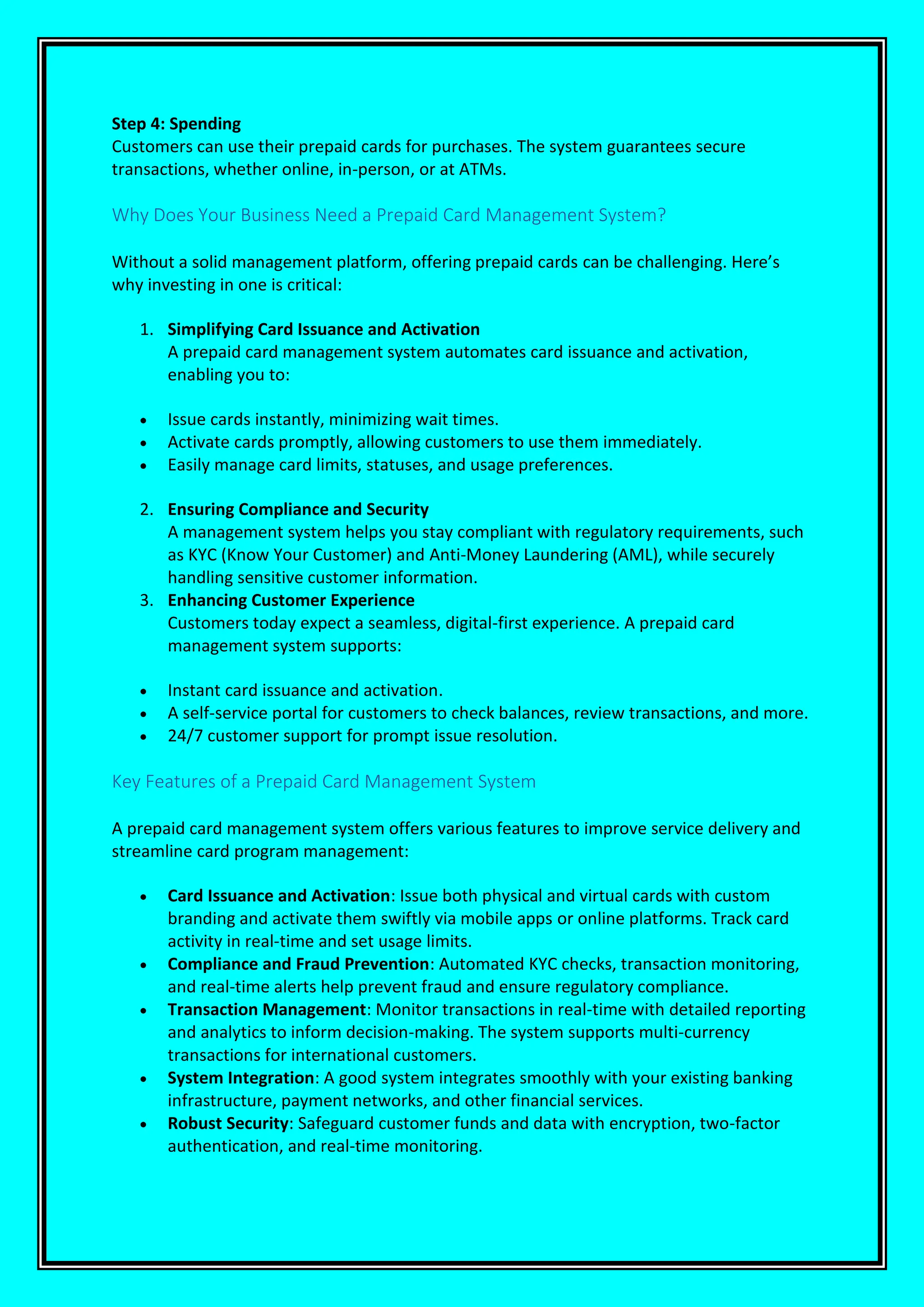 Prepaid Card Management System For Financial Institutions | PDF