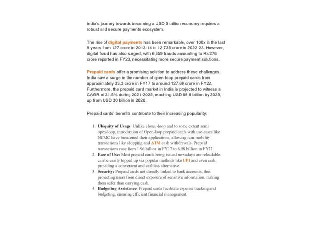 Prepaid Cards – Empowering Secure Transactions in India’s Digital Payment Landscape - AGS India.docx