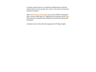 Prepaid Cards – Empowering Secure Transactions in India’s Digital Payment Landscape - AGS India.docx