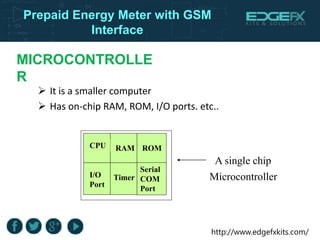 Prepaid energy meter with gsm interface | PPT
