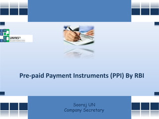 Prepaid instruments by rbi | PPSX