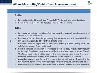 Prepaid instruments by rbi | PPSX