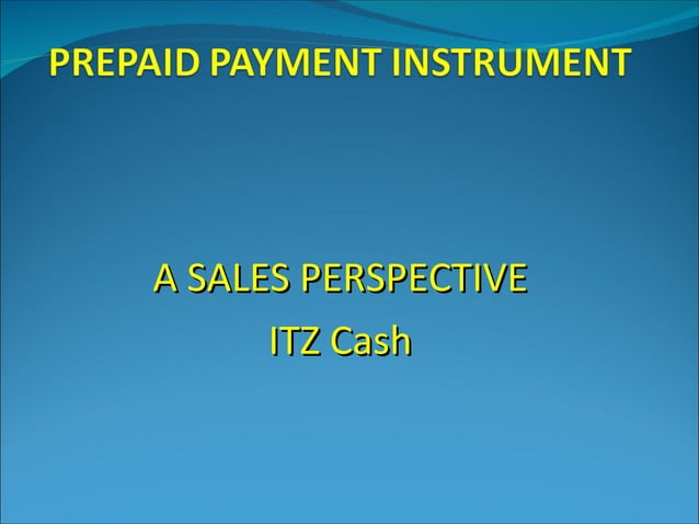 Prepaid Payment Instrument | PPT