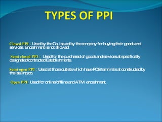 Prepaid Payment Instrument | PPT