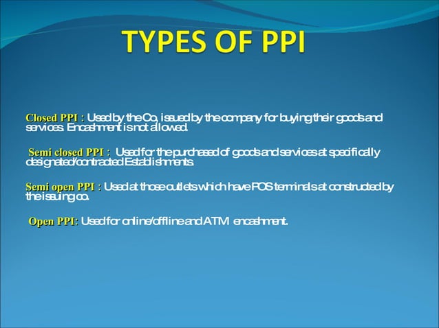 Prepaid Payment Instrument | PPT